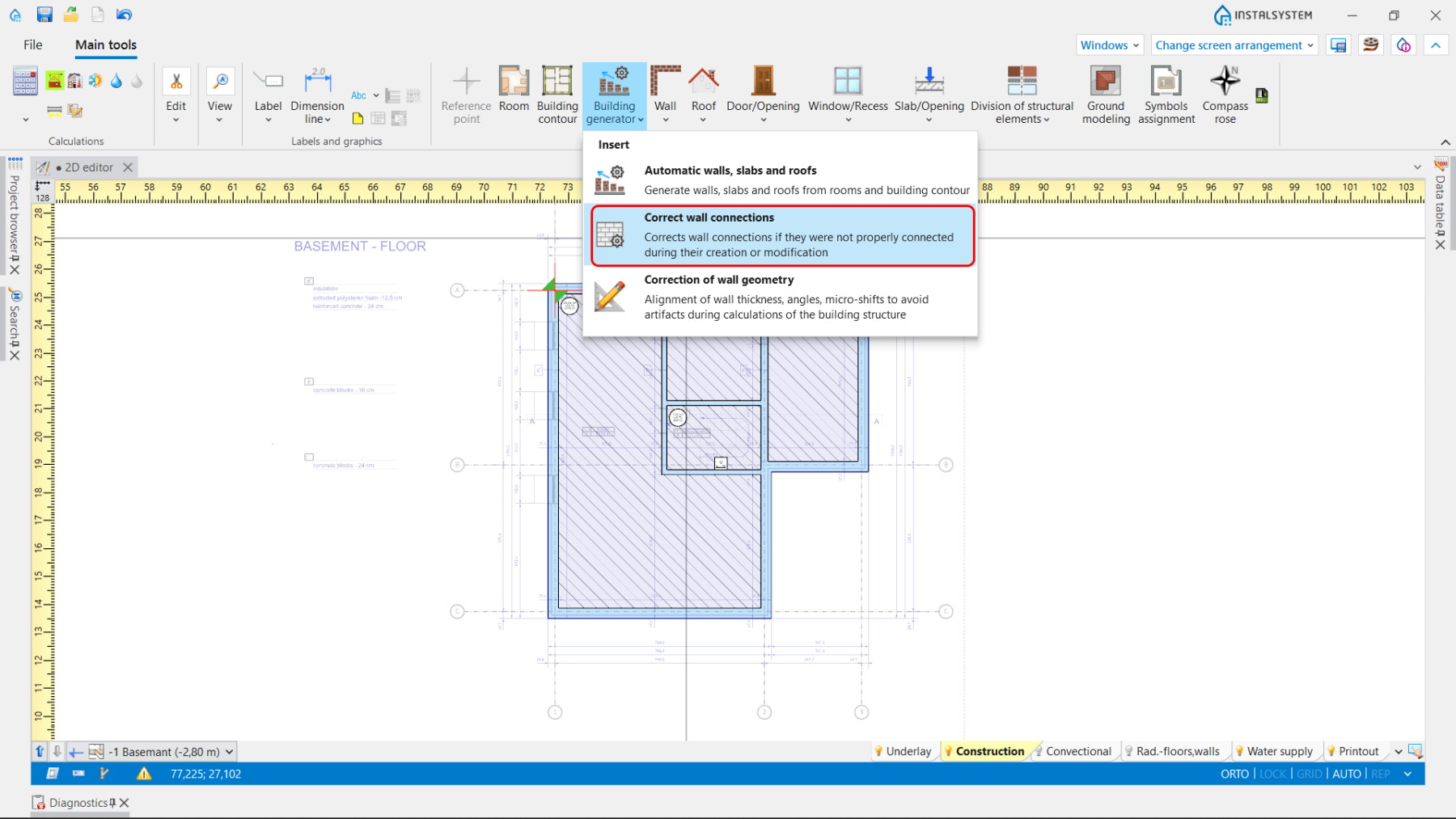Preparation of building structure - Additional and internal storey ...