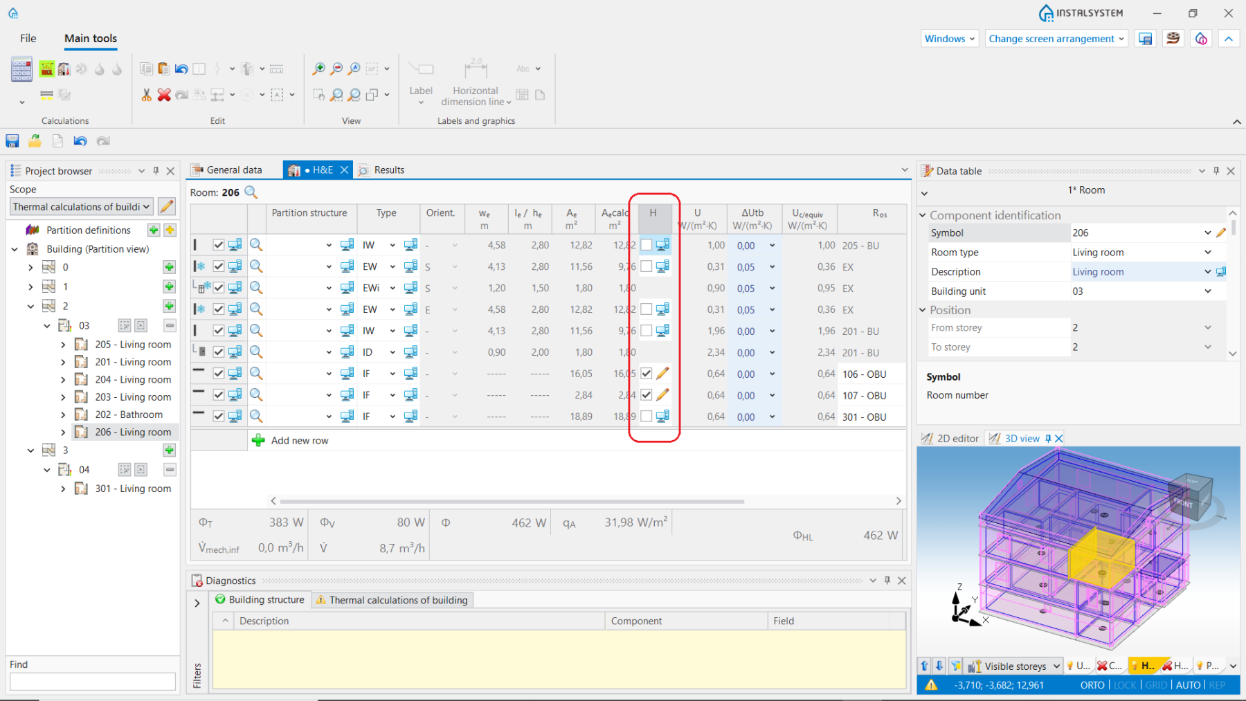 Calculation of design heat load of rooms - HelpSystem