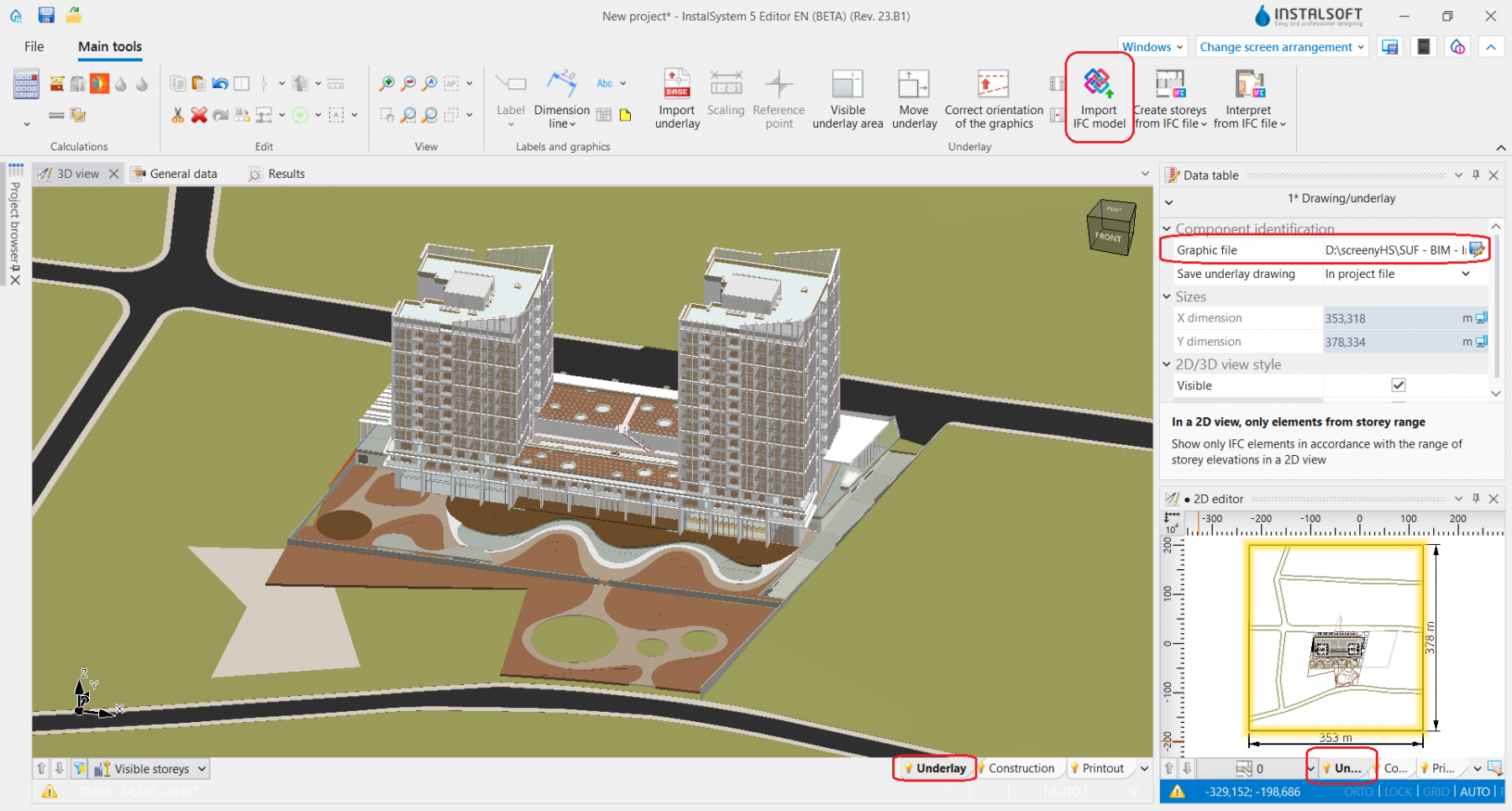 BIM - Import and management of IFC models in InstalSystem 5 package - HelpSystem