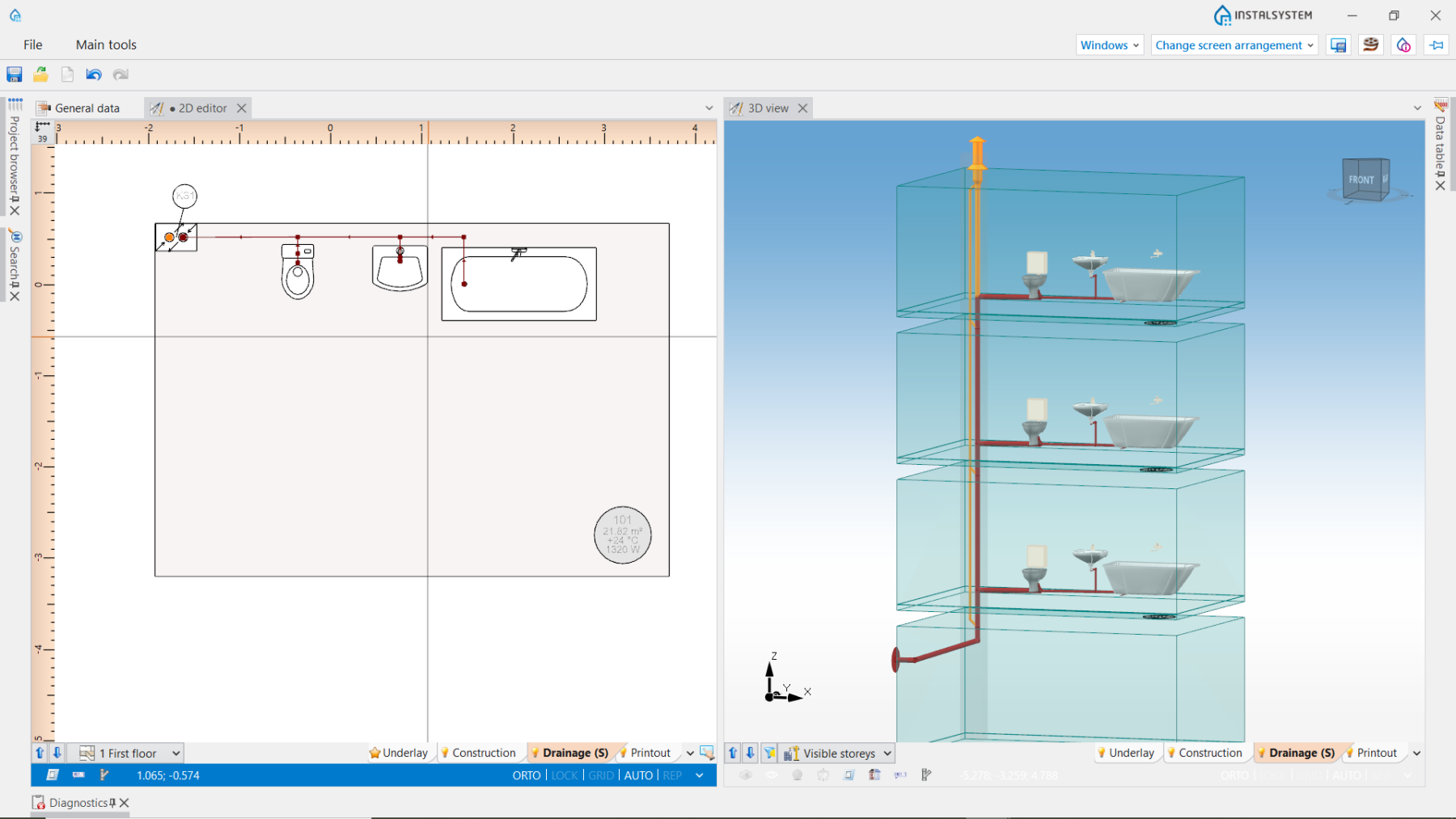 Sewage installations - Bypass ventilation - HelpSystem