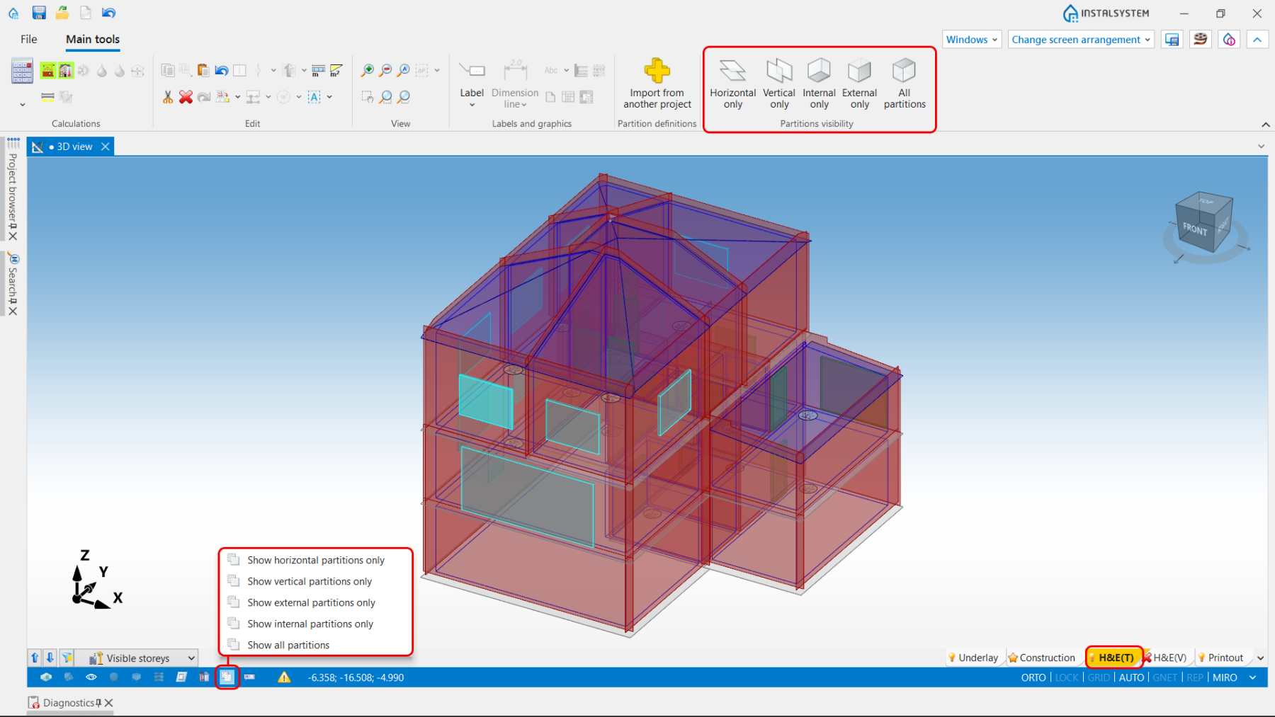 Calculation of design heat load of rooms - HelpSystem