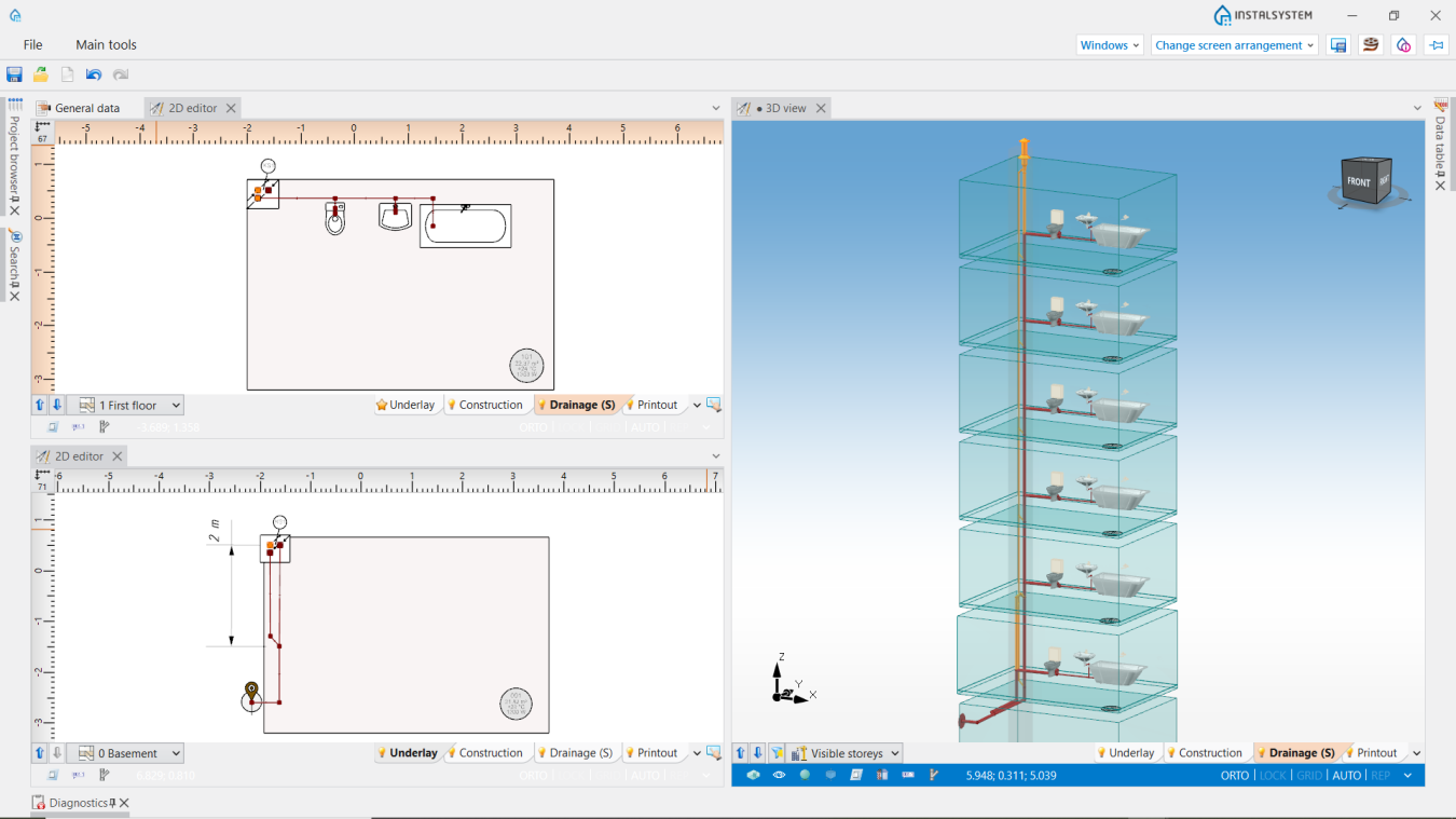 Sewage installations - Bypass ventilation - HelpSystem